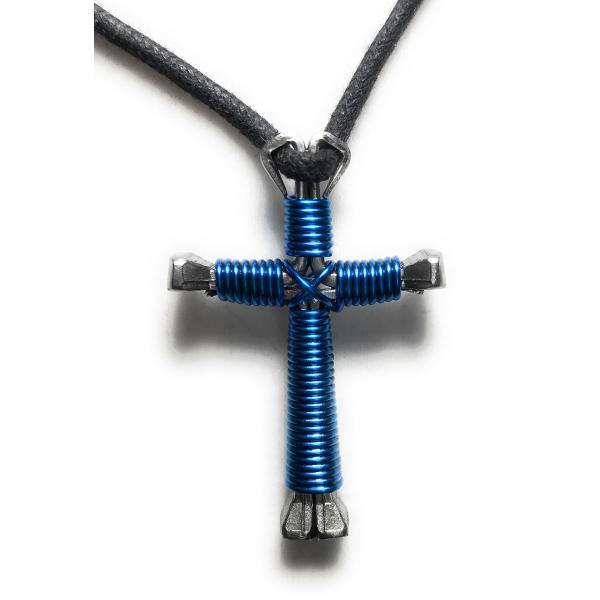商品名: Discipleのクロス1クロスネックレスMade in USAシルバーブルー Disciples Cross (1 Cross Necklace Made in USA Silver Blueブランド: Disciple's C...