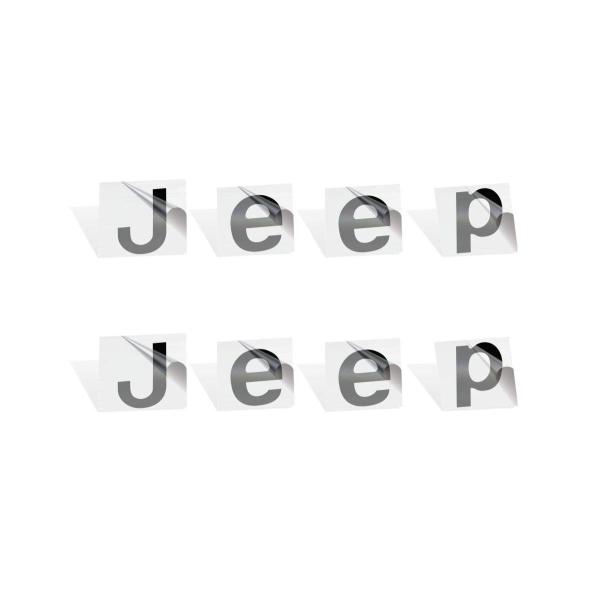 商品名: Reflective Concepts JEEP フェンダーエンブレムオーバーレイデカールステッカー - 2018-2021 ラングラー JL - (カラー:フラットブラック) Reflective Concepts Jeep F...