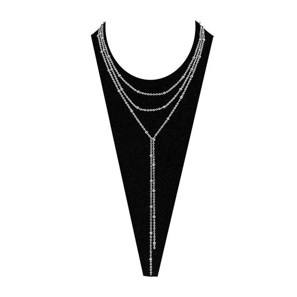 商品名: MOLOCH レイヤーチョーカー ロングチェーン タッセルペンダントネックレス レディース ガールズ ハンドメイド ビーズステーション Yネックレス チャームチェーン ジュエリーネックレス MOLOCH Layer Choker ...