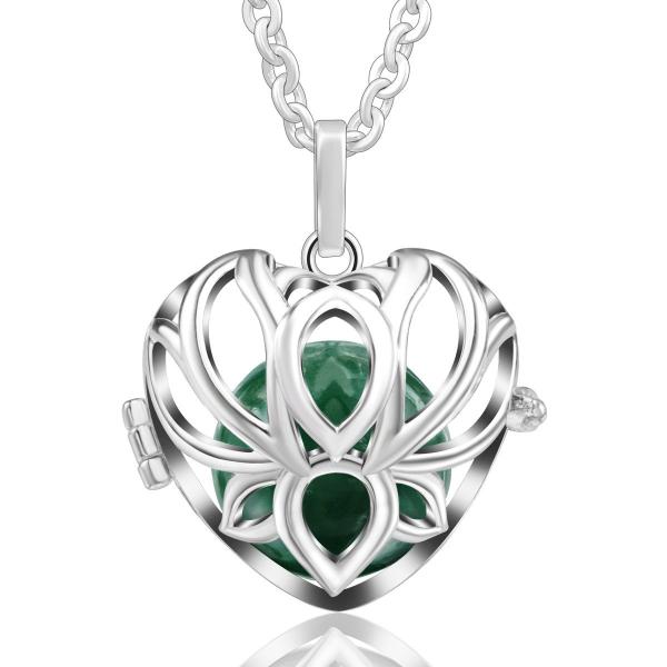 商品名: Eudoraハーモニーボール妊娠LongネックレスLotus Lucky Bell 18?mmリラックスチャイムペンダントfor Mom 45?cmチェーン シルバー EUDORA Harmony Bola 925 Silver ...
