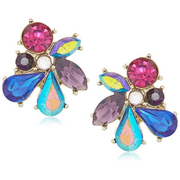 商品名: Betsey Johnson Women's Multi Stone Cluster Stud Earrings Betsey Johnson Stone Cluster Button Earringsブランド: Betsey J...