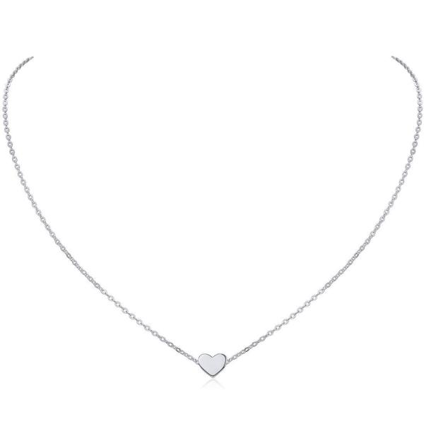 商品名: ChicSilver 925 スターリングシルバー 小さなハートペンダントネックレス エンドレスネス 愛 上品なネックレス 16インチ 925 Sterling Silver Necklace for Women Tiny Sma...