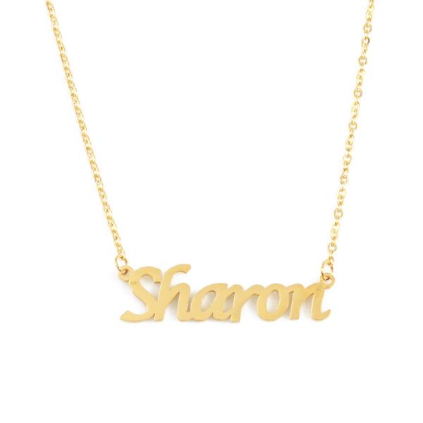 商品名: zacria Sharon名前ネックレス???18?ctゴールドメッキ Zacria Sharon Personalized Name Necklace 18ct Gold Plated Necklace - Jewelry Gi...