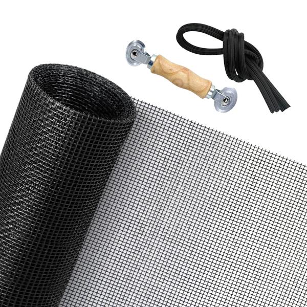 商品名: senneny 59 " x 106 "調整可能なウィンドウ画面withローリングツール、画面Retainerスプライン、DIYカスタムファイバーグラス画面メッシュ、Anti Mosquitoバグ昆虫画面のWindowsドア、パテ...