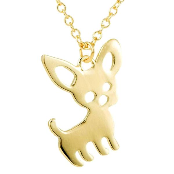 商品名: MIXIA キュート チワワ ペットペンダントネックレス レディース ジュエリー ギフト アニマル ペット 子犬 ネックレス コリアーネックレス QIAN0813 Cute Chihuahua Pet Pendant Neckla...