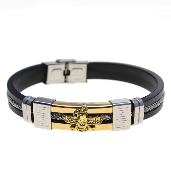 商品名: Asoodehdelan シルバーゴールド ファルバハール ブレスレット ペルシャ ゾロアスター GIF ペルシャ アート Asoodehdelan Silver Gold Farvahar Faravahar Bracelet ...