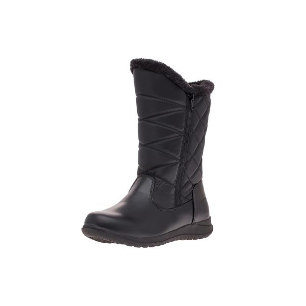 商品名: Khombu レディース CARLY US サイズ: 7.5 M US カラー: ブラック Khombu Womens Cold Weather Boots with Dual Zipper Closures (Carly) Wa...