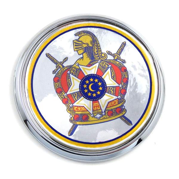 商品名: DeMolay De Molay フリーメイソンフラッグ 2.75インチ 車 クローム ラウンド エンブレム デカール 3D バッジ DeMolay De Molay Masonic Flag 2.75" Car Chrome R...
