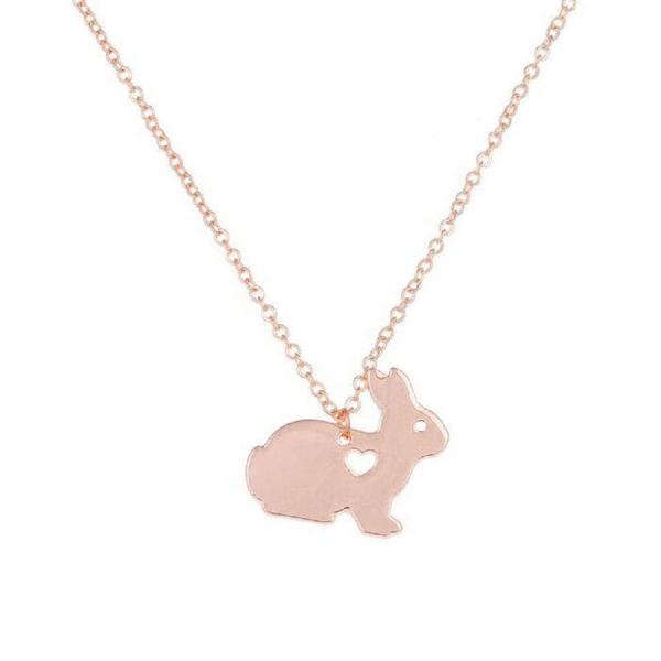 商品名: NOUMANDA ファッション キュート ラビット ネックレス 刻印 ラブ ハート チャーム アニマル バニー ペンダント, 金属 NOUMANDA Fashion Cute Rabbit Necklace Engraved Lo...