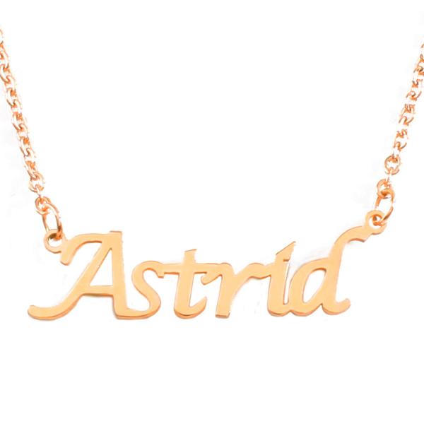 商品名: Zacria Astrid ネームネックレス - 18カラット 金メッキ Zacria Astrid Name Necklace 18ct Gold Plated Personalized Dainty Necklace - Je...