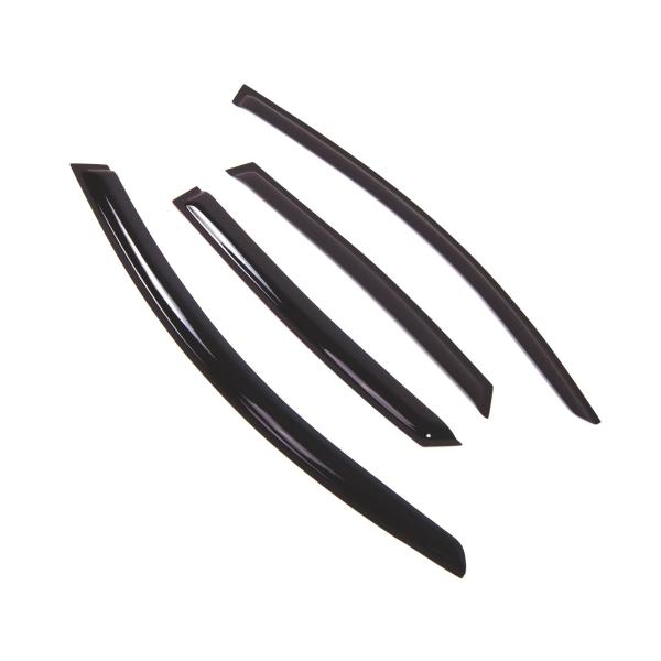 商品名: Tuningpros WD2-668B 外付けウィンドウバイザー ディフレクター レインガード ダークスモーク 4点セット 2017-2018 Audi A6対応 Car Window Rain Guard | Outside M...