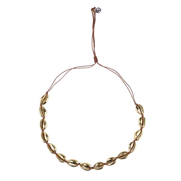 商品名: KELITCH ゴールド カウリーシェルネックレス レディース ベストフレンド カウリー 貝殻 ストランドネックレス コリアー 女性 ボヘミアン, メタルビーズ。, メタルビーズ, KELITCH Gold Shell Cowri...