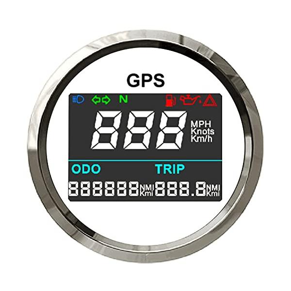 商品名: ELING 52mm 防水 デジタル GPS スピードメーター 走行距離計 LED スピードゲージ 車 オートバイ ボート ジェットスキー用 12 24ボルト ELING 52mm Waterproof Digital GPS S...