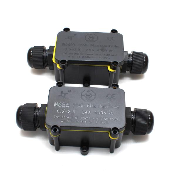 商品名: Smartsails 防水屋外外付け2ウェイIP68電気ジャンクションボックス 地下ケーブルラインワイヤー 電源コードコネクタ保護 2個 Smartsails 2pcs Waterproof Outdoor External 2 ...