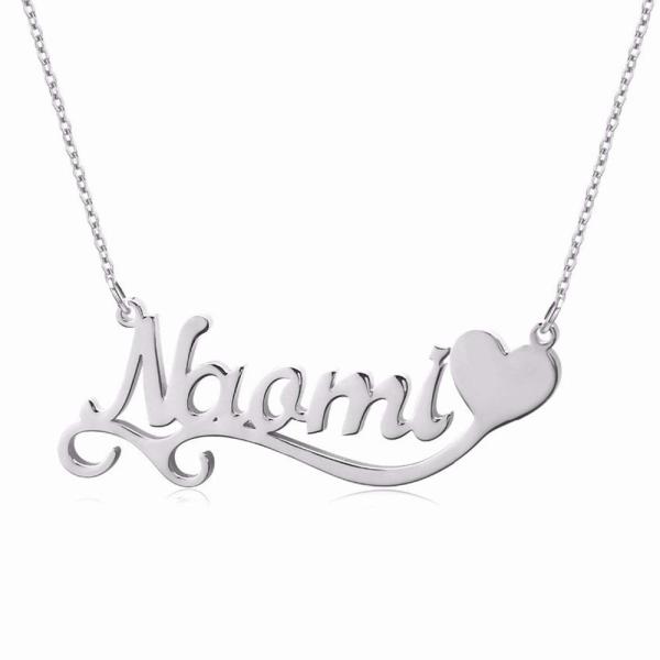 商品名: LONAGO 名前入りネックレス レディース スターリングシルバー 18Kゴールドメッキ 刻印ジュエリー カスタマイズ可, 金属, キュービックジルコニア LONAGO Personalized Name Necklace - C...