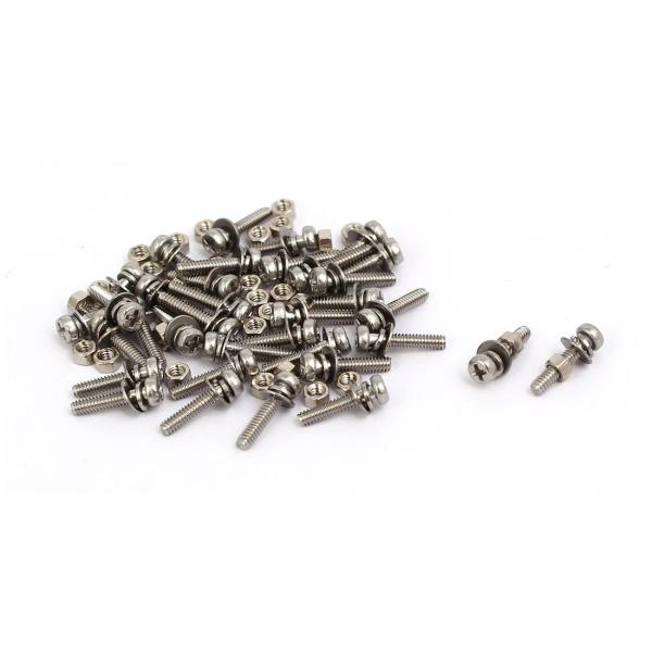商品名:  Aexit M1.6x8mm 304 Quality Parts Stainless Steel Phillips Pan Head Bolt Screw Nut w Washer 35 Sets Model:16as447qo...
