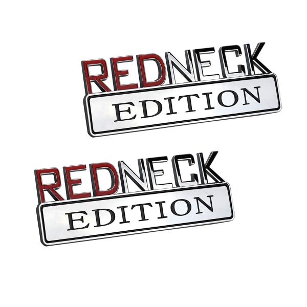 商品名: REDNECK EDITION カーエンブレム バッジ 3D ステッカー デカール 交換用 F-150 F250 F350 シルバラード RAM 1500 クローム 長さ7インチ HWTONG 2x REDNECK EDITION...