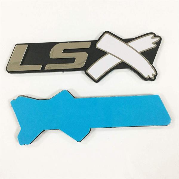 商品名: LSX 文字カーABSプラスチックフェンダーサイドバッジトランク カスタムエンブレム 2個セット 2PCS ABS Plastic New Styling LSX Letter Car Fender Side Badge Trun...