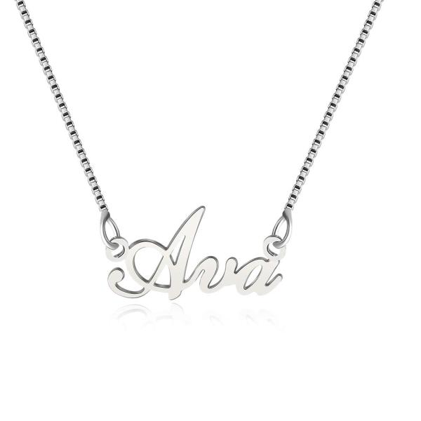 商品名: Lutilo 925スターリングシルバー カスタムネームネックレス パーソナライズイニシャルネックレス ペンダント ジュエリーギフト 彼女に, 金属 Lutilo 925 Sterling Sliver Custom Name N...