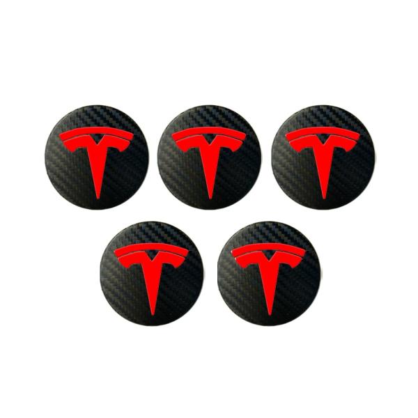 商品名: CoolKo センターキャップ ホイールリムロゴ Tエンブレム デカールステッカー 4枚 モデルXとSに対応 [ブラック&amp;レッドの組み合わせ] CoolKo Center Cap Wheel Rim Logo T Embl...