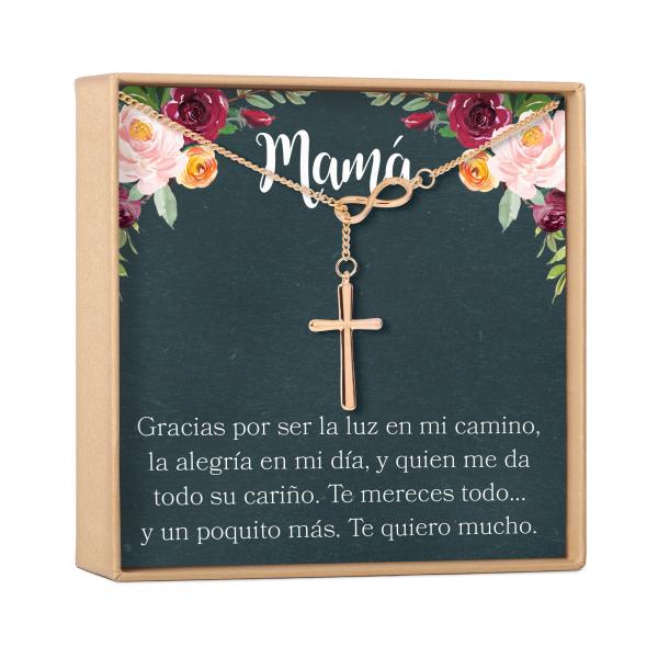 商品名: 襟 Regalo para Madre, Mam〓, D〓a de la Madre, Cumplea〓os, D〓a de la Mujer, Infinity Cross Dear Ava Infinity Cross Nec...