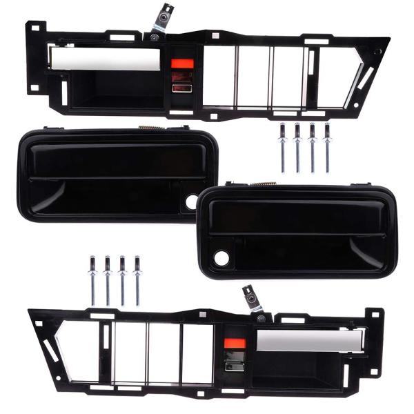商品名:  OCPTY Door Handles Exterior Interior Front Driver Passenger Side Replacement fit 1988-1994 for GMC Outside Inside ...