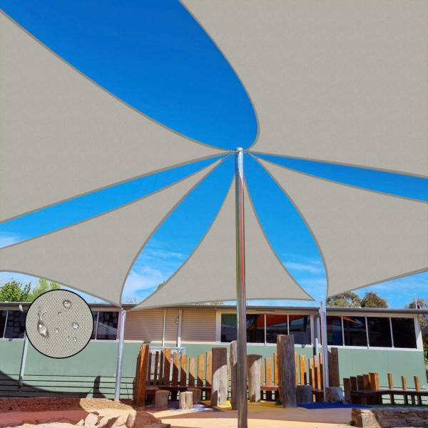 商品名: Tuositeポリエステル防水日焼け止め日焼け止めUVカット95％日除けオーニング正三角形格子オーニングカーポートオーニング2 x 2 x 2mグレー Tuosite Terylene Waterproof Sun Shade S...