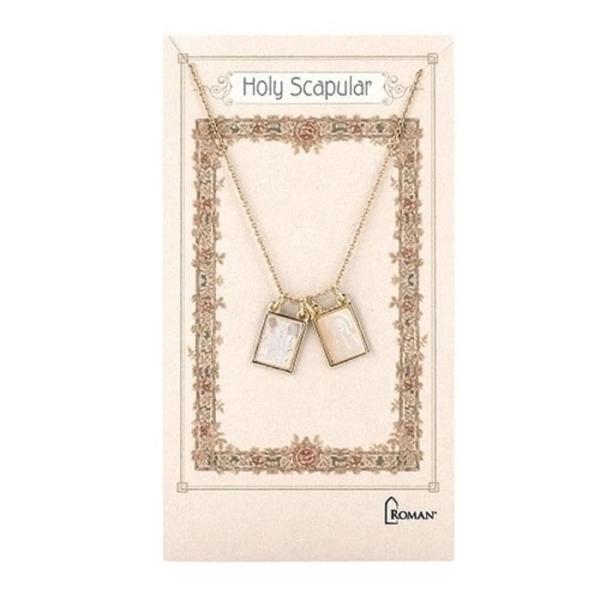 商品名: ローマン ダブル 聖なるスカプラ ゴールド 亜鉛 ネックレス 18インチ リング, 金属 Roman Double Holy Scapular Gold Zinc Necklace 18 Inches Lingブランド: Roma...
