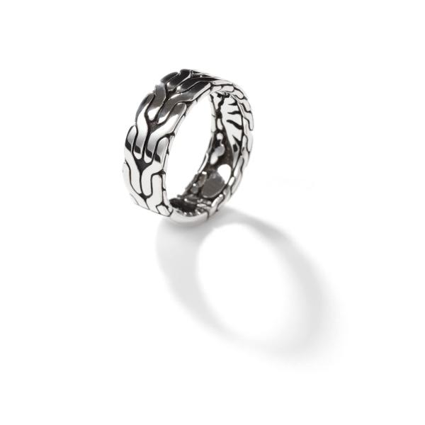 商品名: John Hardy メンズ クラシックチェーン シルバーバンドリング 8mm 11 シルバー John Hardy Men's Chain Silver Band Ring, Classic Chain Collectionブラ...