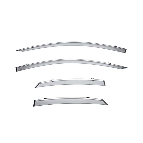 商品名:  WellVisors Replacement for 2019-Present Toyota Avalon Clip-ON Chrome Trim Smoke Tinted Side Rain Guard Window Viso...