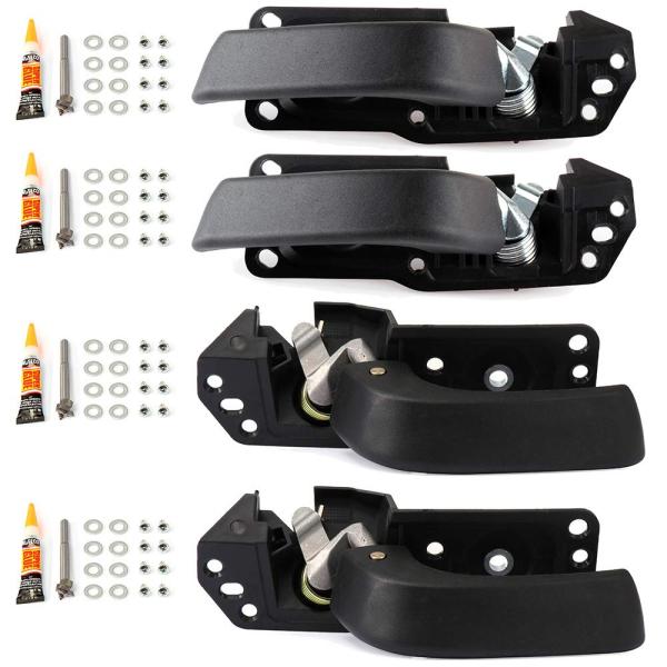 商品名:  ECCPP Door Handles Interior Inside Inner Driver Passenger Side for 2007-2013 for Chevy Silverado for GMC Sierra Bl...