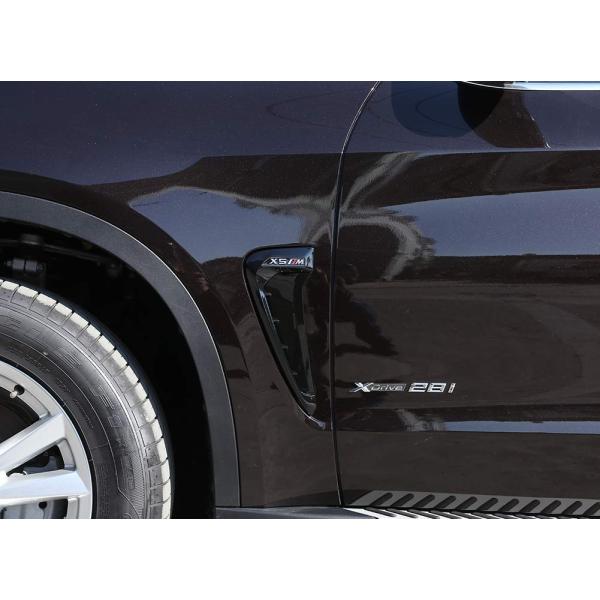 商品名:  Car Xdrive Emblem Shark Gills Side Air Flow Fender Vent Decoration Cover Trim for BMW X5 f15 X5M F85 2014-2018 (Bl...