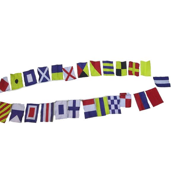 商品名: 真鍮 祝福 航海 ヨット ボート 旗 シグナルフラッグ - コンプリートセット - 海洋/海洋/ボート/ヨット/ビーチパーティー装飾： Brass Blessing Nautical Sailboat Boating Buntin...