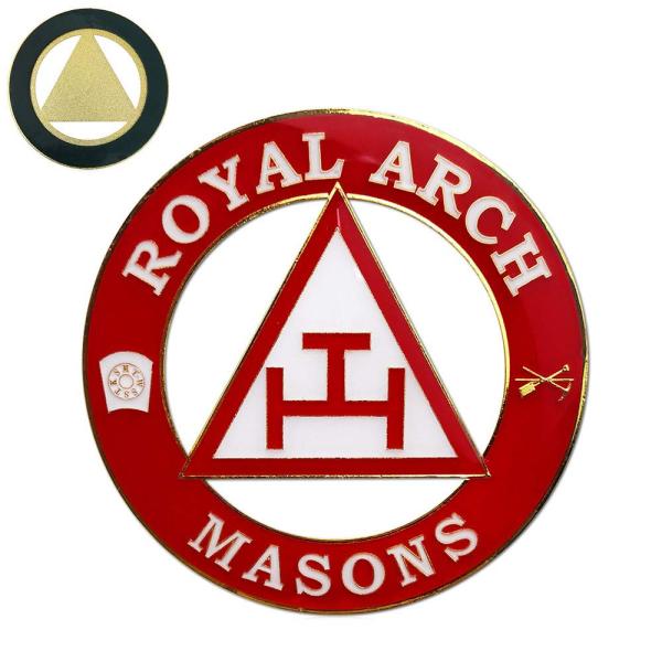 商品名: Masonic Royal Arch カーエンブレム ラウンド レッド 自動車用デカール Masonic Royal Arch Car Emblem Round Red Auto Decalブランド: Imason高さ: 12.7...