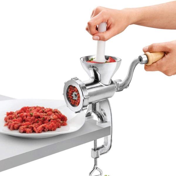 商品名:  Meat Grinder Hand Mincer with Tabletop Clamp Cast Iron Meat Mincer and Sausage Makerブランド: koulate高さ: 22.8cm横幅: 14....