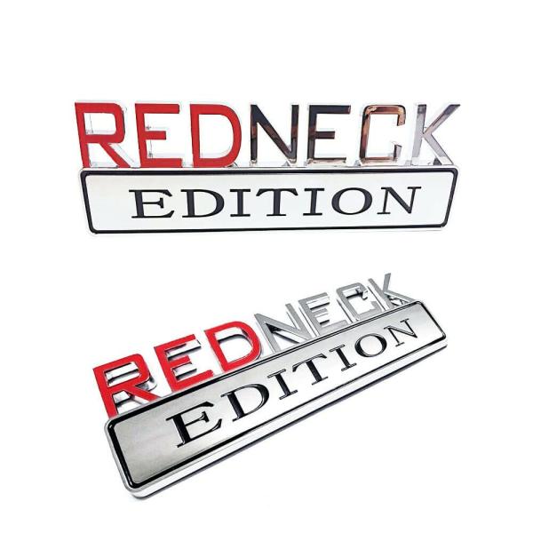 商品名:  2pcs OEM Redneck Edition Car Emblem Badge 3D Logo Compatible with 150 250F350 Silverado 1500 7inch (Chrome)ブランド: S...