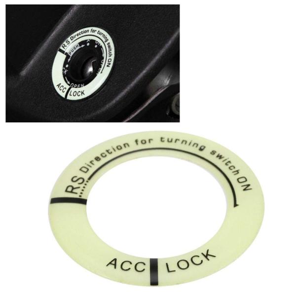 商品名:  KIMISS Ignition Switch Decoration Ring, Car Motorcycle Luminous Ignition Switch Key Ring Circle Cover Trim Univers...