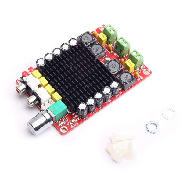 商品名: DEVMO TDA7498 100W + 100W デュアルチャンネル クラスD オーディオアンプボード DC 24V デジタルステレオパワーアンプモジュール 8Ωホームシアターサブウーファー コンピュータースピーカー オートバイ...