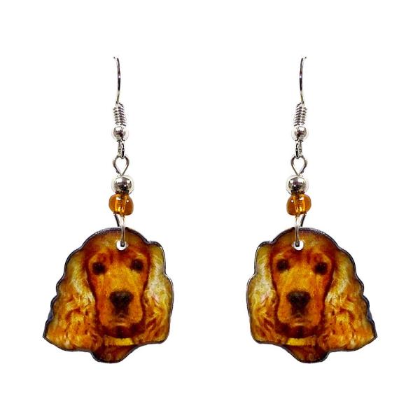商品名: ドッグヘッドフェイス ダングルイヤリング ゴールド Dog Head Face Dangle Earrings (Cocker-Spaniel/Golden)ブランド: Mia Jewel Shop高さ: 2.54cm横幅: 12...