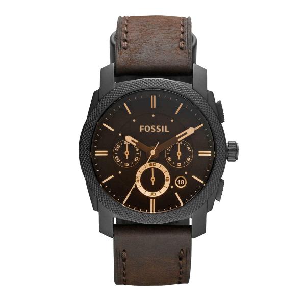 商品名: Fossil Men's Grant FS4656IE Black Leather Quartz Fashion Watch Fossil Men's Machine Quartz Stainless Steel and Leat...