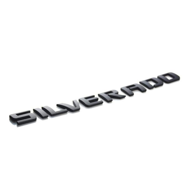 商品名:  Aimoll 1pc Silverado Nameplate Letter Emblem 3D Badge Replacement for 1500 2500HD 3500HD 2009-2018 Silverado Chevr...
