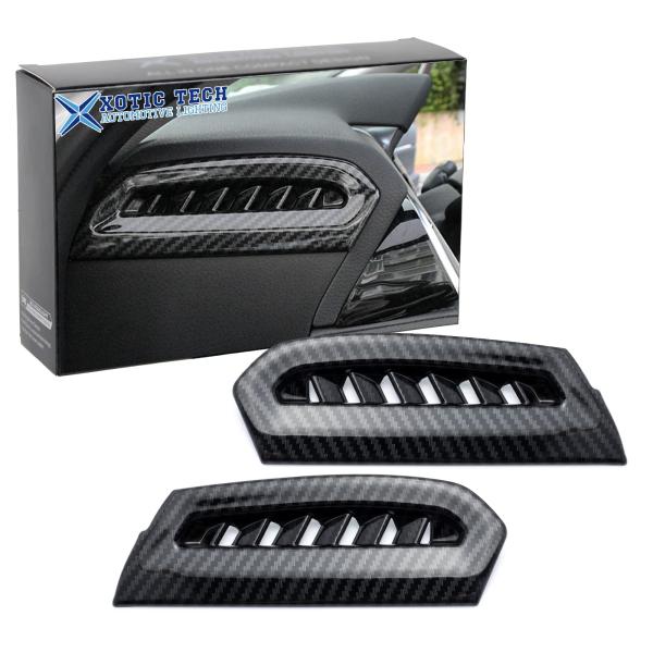 商品名:  Xotic Tech Side Dashboard Console Air Vent AC Outlet Cover Trim, Carbon Fiber Pattern, Compatible with Camry 2018-...