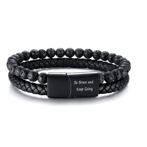 商品名: VNOX メンズ パーソナライズ インスピレーショナル マントラ 編み込み ラップ レザーロープブレスレット カフバングル 励ま モチベーションを高めるギフト メンズ ボーイズ VNOX Personalized Inspirat...