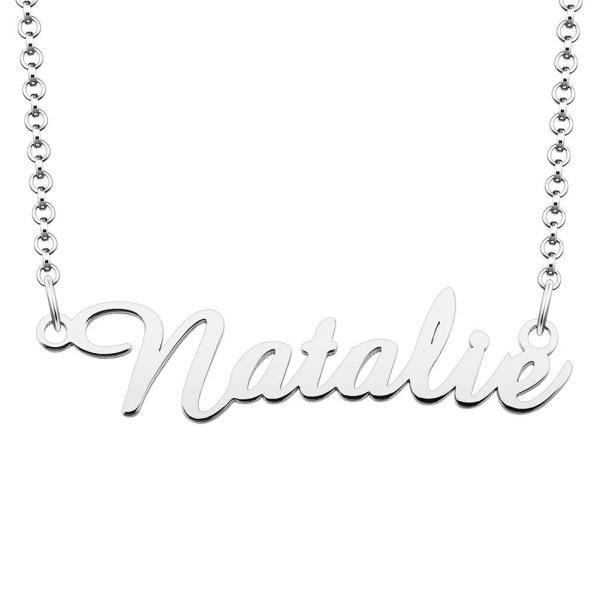 商品名:  Cherris 925 Sterling Silver Semi-Customized Monogram Personalized Necklace Name Gift for Women Girls(Natalie)ブランド:...