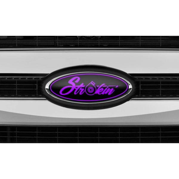 商品名: Car-Gear 楕円形バッジエンブレムオーバーレイグラフィックキット ビニールデカールラップ 3ピースセット フォードF-250 F-350 F-450 2017-2018に対応 - ストローキンパープル Car-Gear Ov...