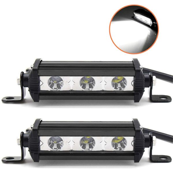 商品名:  Willpower 2PCS 4 Inch 15W Single Row LED Light Bar Low Profile Ultra Thin Slim Mini Spotlight Light for SUV ATV Tr...