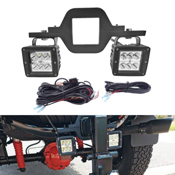 商品名: WSays 牽引ヒッチライトキット 2個 3インチ LEDポッド 2.5インチ 牽引ヒッチ取り付けブラケットと配線ハーネス付き LEDリバースバックアップライト オフロード運転照明 トラックトレーラー RV SUV ピックアップト...