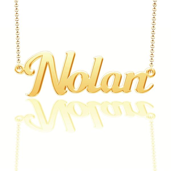 商品名:  CLY Jewelry Personalized Last Name Necklace Custom Sterling Silver Nolan Pendant Customized Gift For Girls Womenブラ...