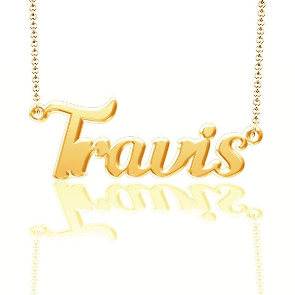 商品名:  CLY Jewelry Personalized Last Name Necklace Custom Sterling Silver Travis Pendant Customized Gift For Girls Womenブ...