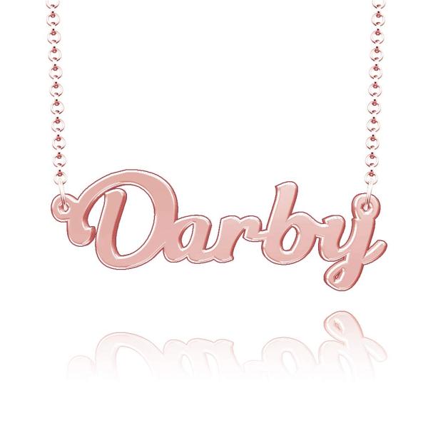 商品名:  CLY Jewelry Personalized Darby Name Necklace Custom Rose Gold Pendant Jewelry Customized Gift for Womenブランド: CLY J...